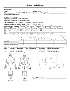 Fillable Online ORTHOPAEDIC SPINE PAIN QUESTIONNAIRE - PDF Free ...