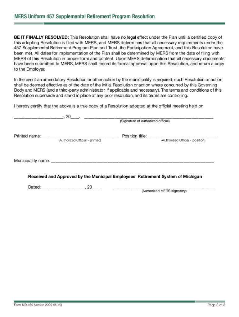 Fillable Online Municipal Employees' Retirement System of Michigan ...