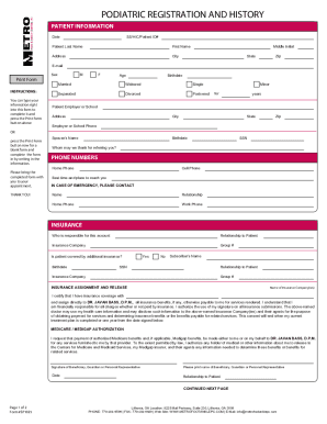 Fillable Online Sunshein Patient Information Form Fax Email Print ...