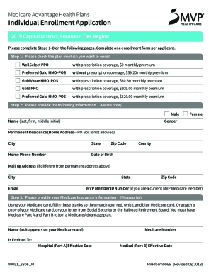 Fillable Online MVP Medicare Advantage Health Plans Individual ...