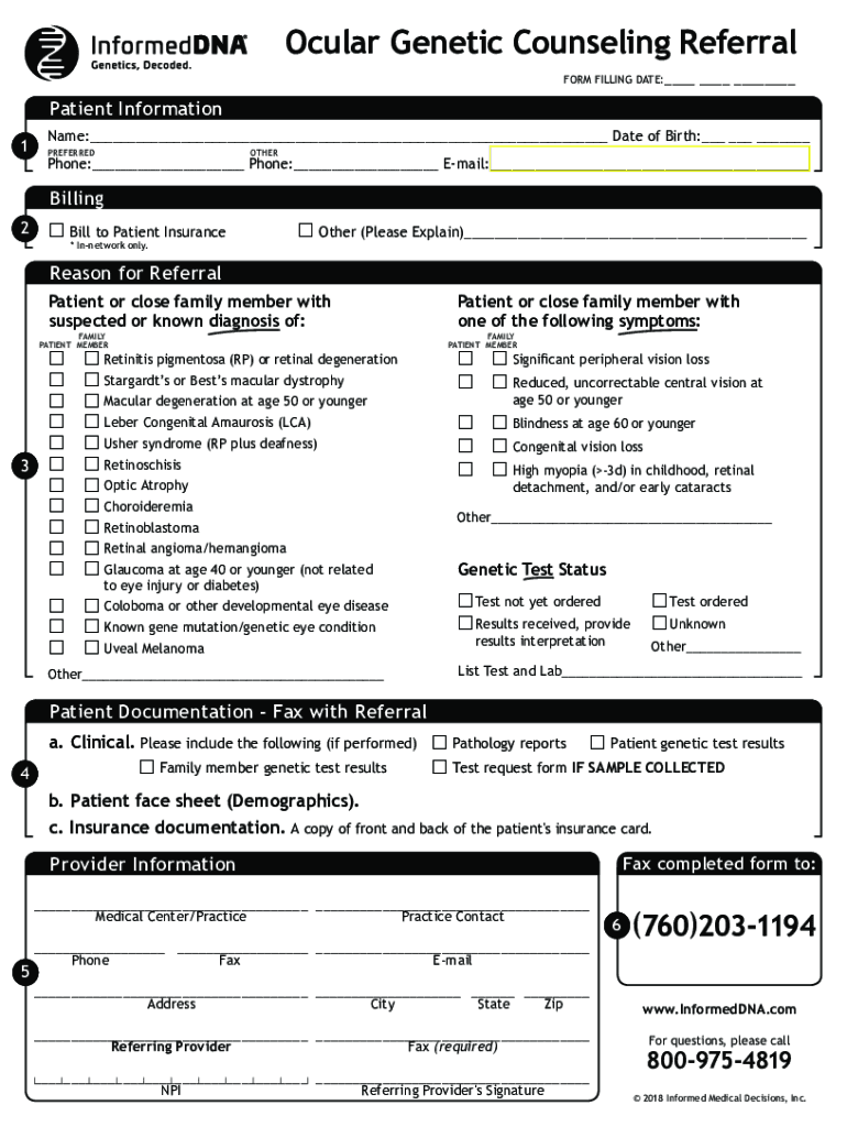 Fillable Online Prenatal Genetics Testing Requisition Form - GeneDx Fax ...