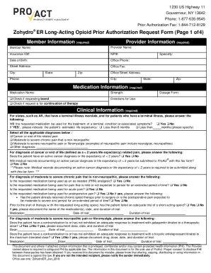 Fillable Online Prior Authorization Request Form - ProAct Fax Email ...