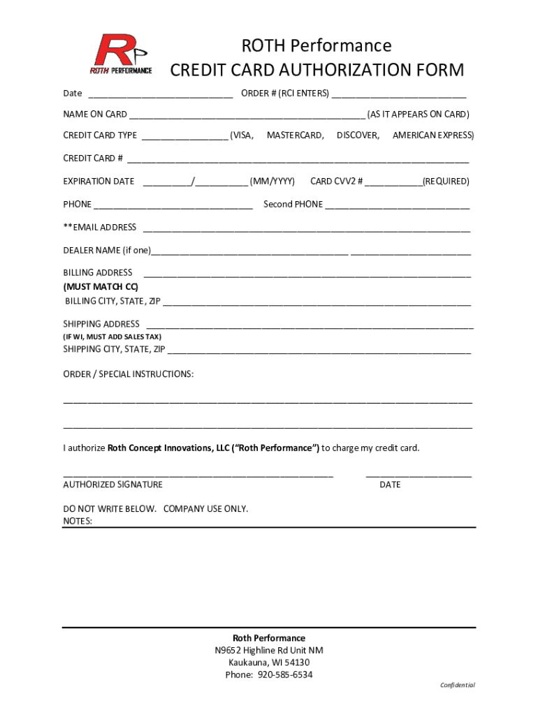 Fillable Online Free Credit Card (ACH) Authorization Forms - PDFWord ...Credit Card ...