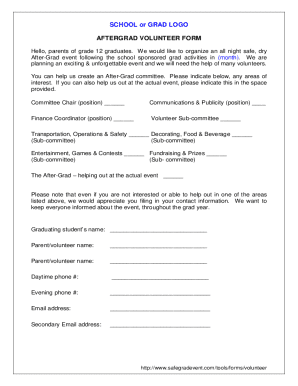 Fillable Online Student Volunteer Application Form TemplateJotForm Fax ...