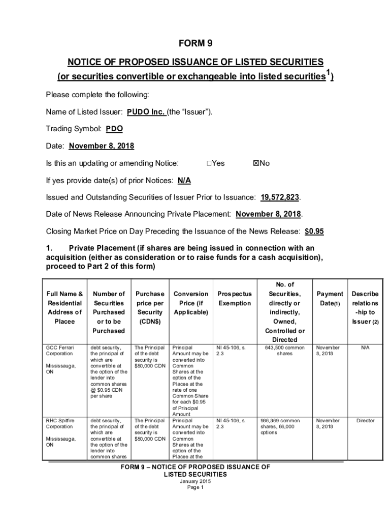 Fillable Online Fillable Online cnsx NetCents - CSE Form 9 - Notice of ...