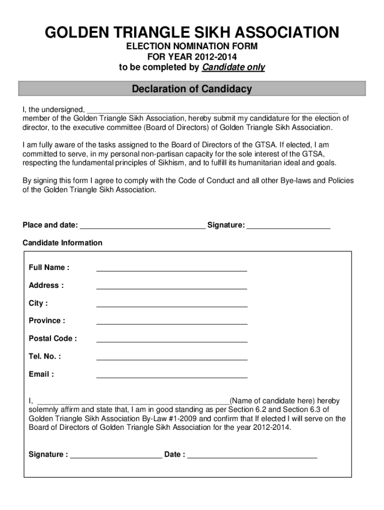 Fillable Online Events - Golden Triangle Sikh Association - Google ...