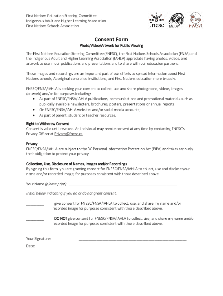 Fillable Online About FNESC - First Nations Education Steering ...
