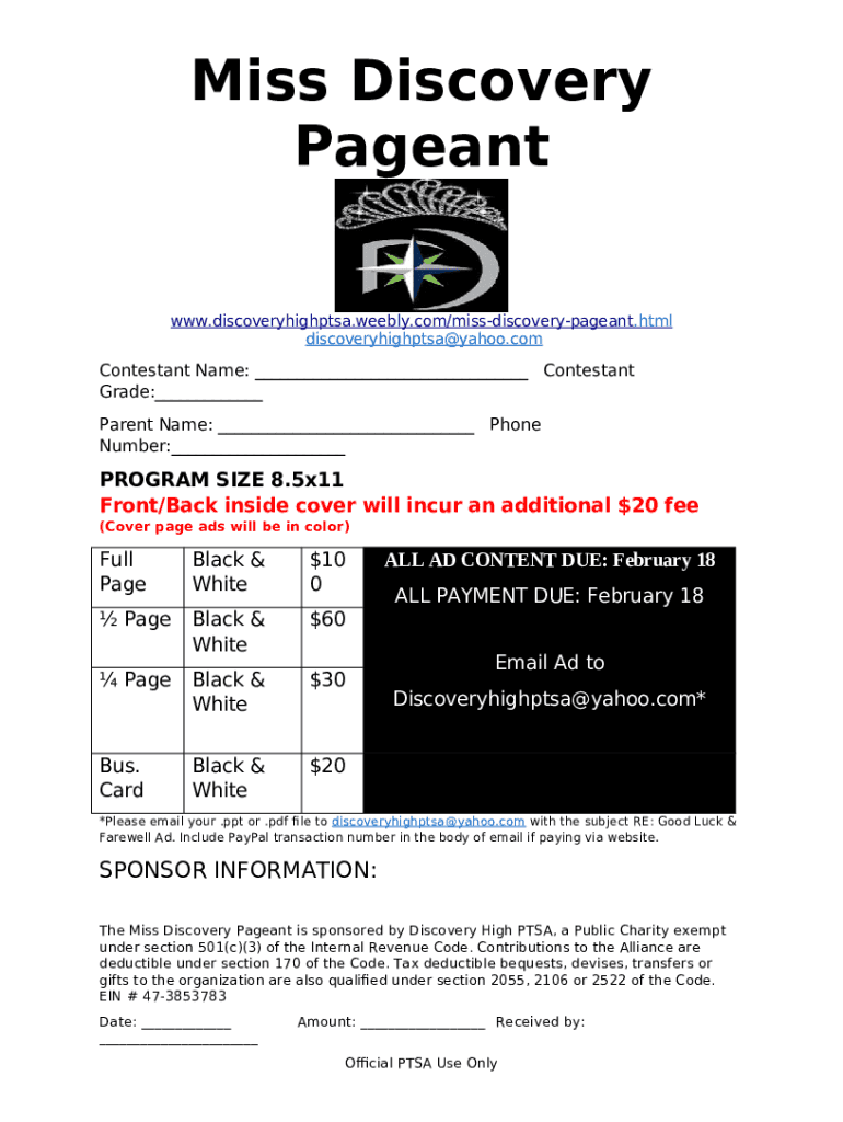 Contestant Name: Contestant Grade: Doc Template | pdfFiller