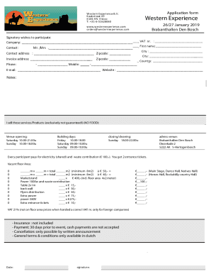 Fillable Online Application form 2019 ENG Fax Email Print - pdfFiller