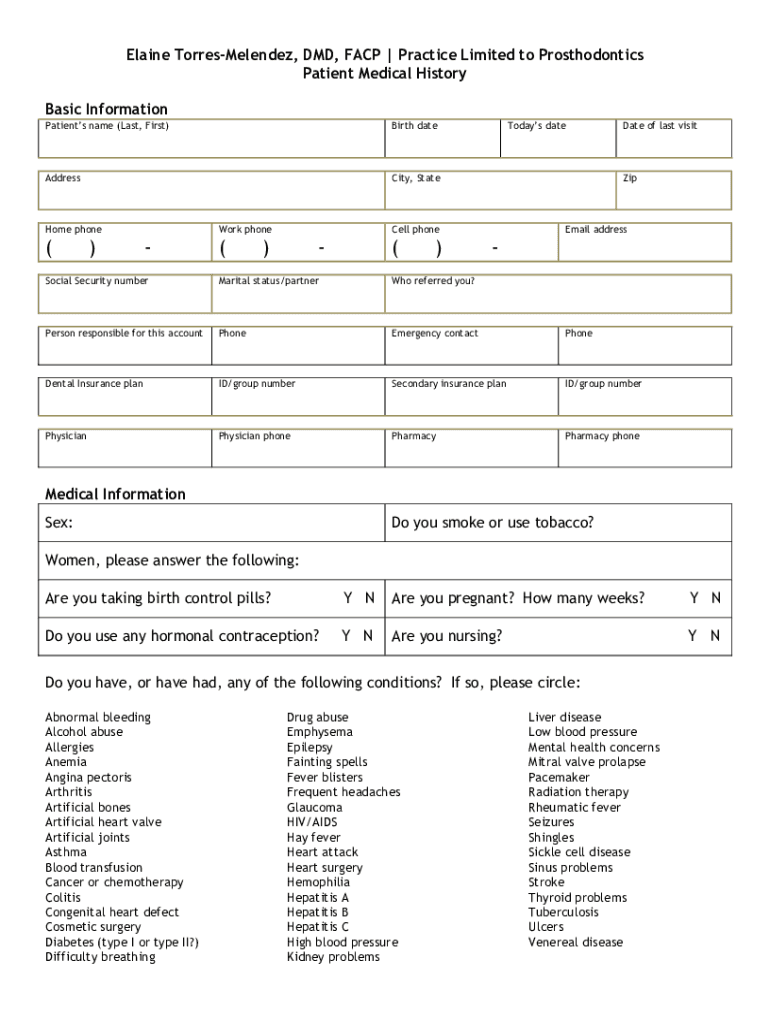 Fillable Online A new way to celebrate Elaine Torres-Melendez, DMD, FACP ... Fax Email Print ...