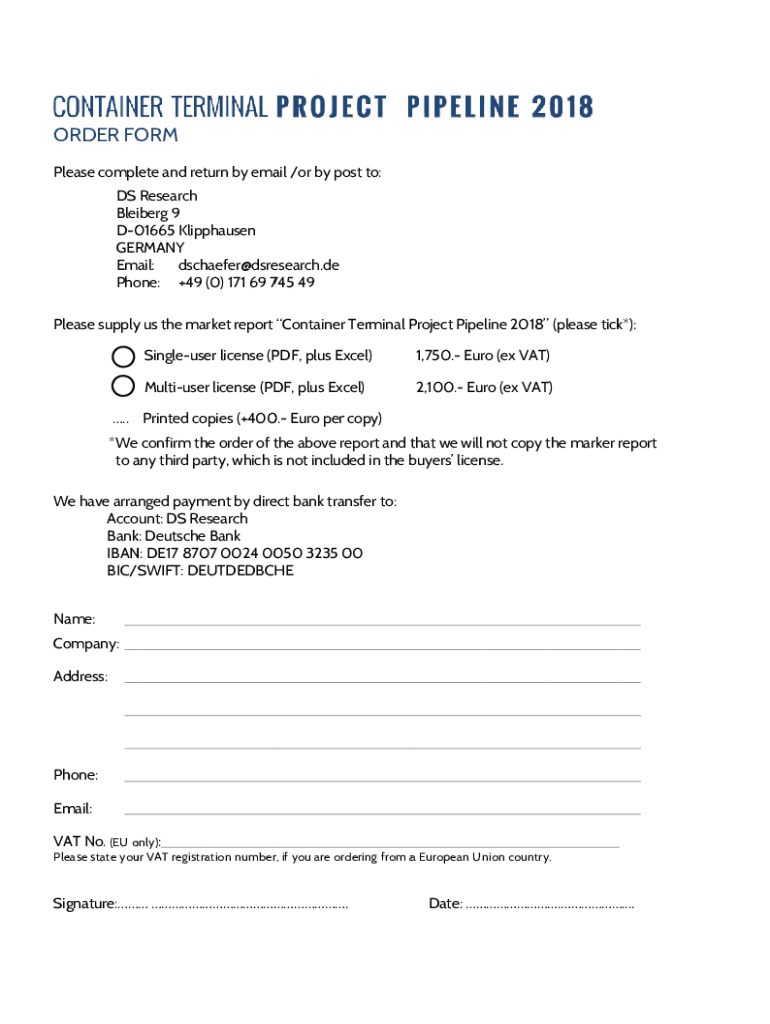 Fillable Online CTP 2018Order Form Fax Email Print - pdfFiller