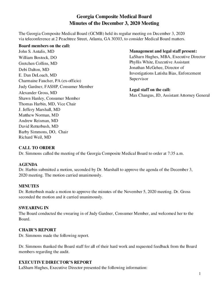 Fillable Online medicalboard georgia Georgia Composite Medical ...