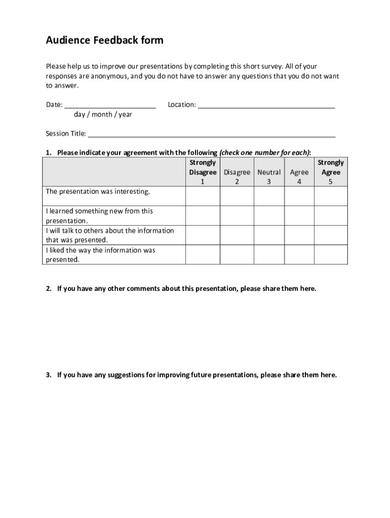 Fillable Online Template Sample Webinar Survey Questions for the Best ...