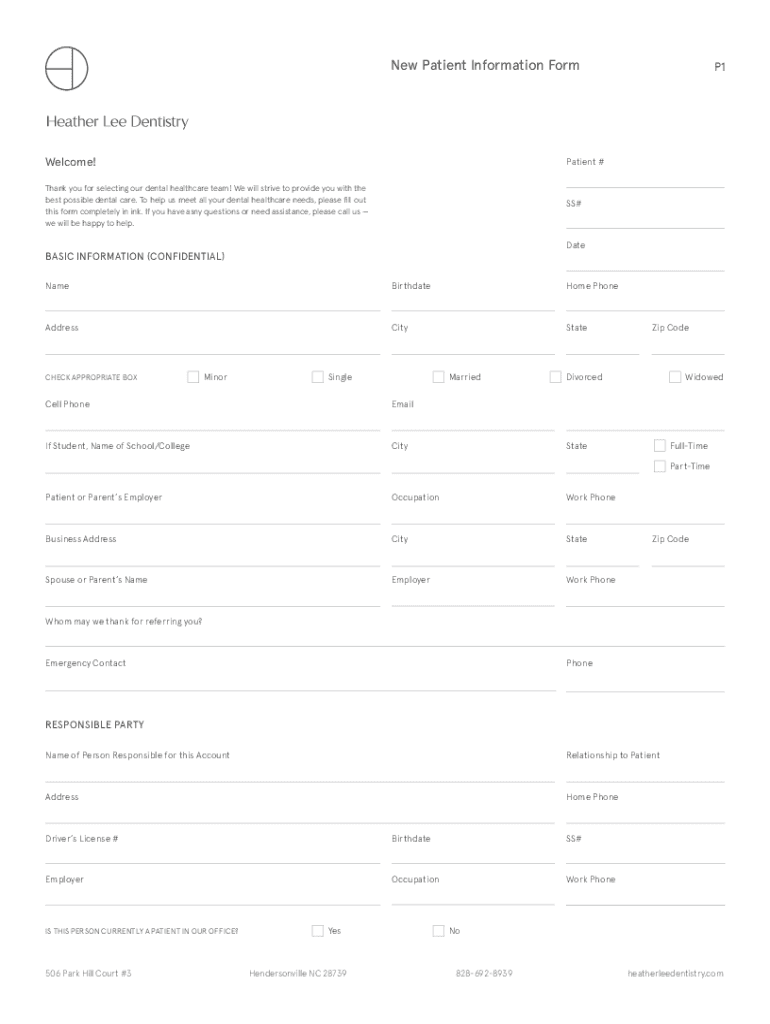 Fillable Online New Patient Welcome LetterFront Office Rocks5 New ...