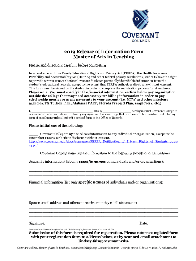 Fillable Online HEPA Release of Information Form Fax Email Print ...