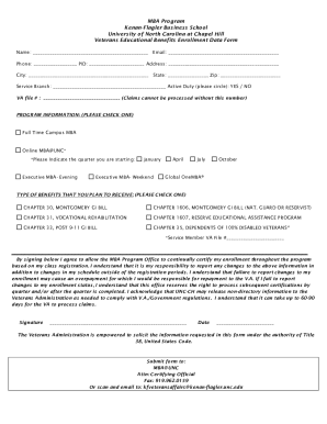 Fillable Online cdn1 onlinemba unc VA MBA Enrollment Data Form (3).docx ...