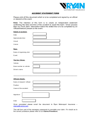 Fillable Online Accident statement form Fax Email Print - pdfFiller