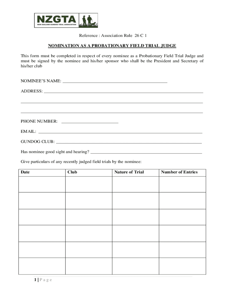 Fillable Online IKC Field Trial Rules and Regulations - The Irish ...