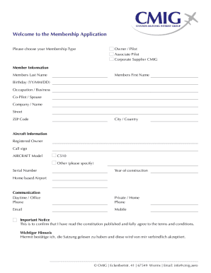 Fillable Online Membership Application Letters - 4 Free Word, PDF ...