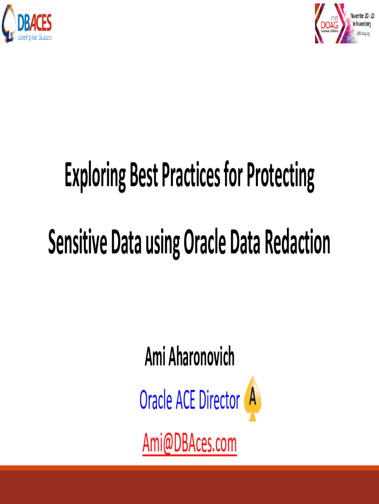 Fillable Online Limiting Access To Sensitive Data Using Oracle Data Redaction Fax Email Print
