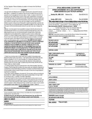 Fillable Online OFFICIAL AMERICAN KENNEL CLUB CONFORMATION ENTRY FORM ...