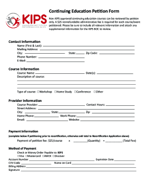 Fillable Online Continuing Education Request Form - Free Church Forms ...