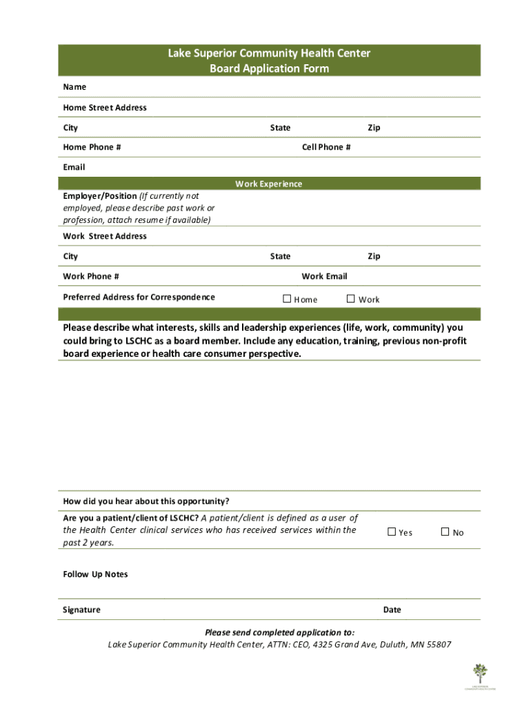 Fillable Online Board Member Application Form (1).docx Fax Email Print ...