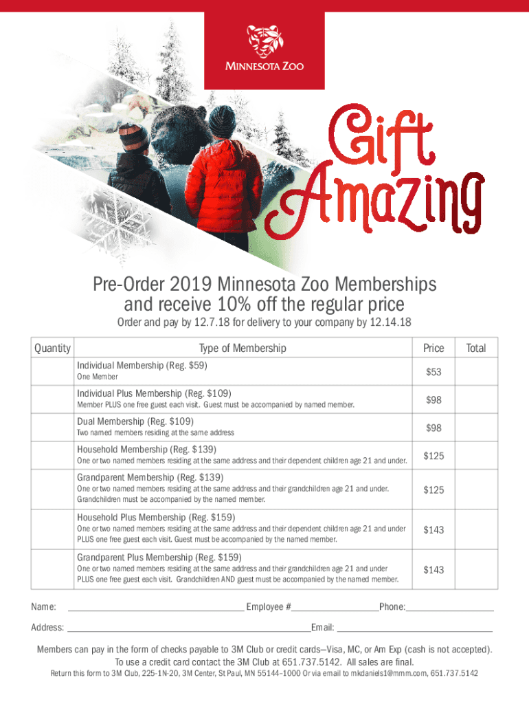 Fillable Online Minnesota Zoo Reciprocity Agreement - Minnesota Zoo Fax ...