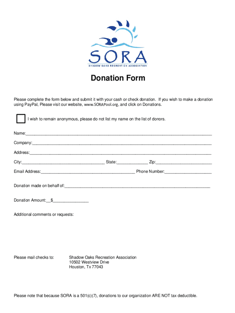 Fillable Online FREE 12+ Donation Receipt Forms in PDFMS WordExcel Fax ...