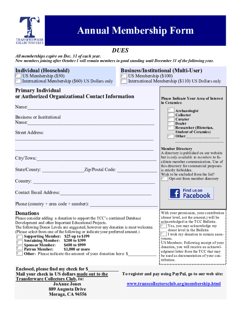 Fillable Online Deduction for Dues for Clubs and ...