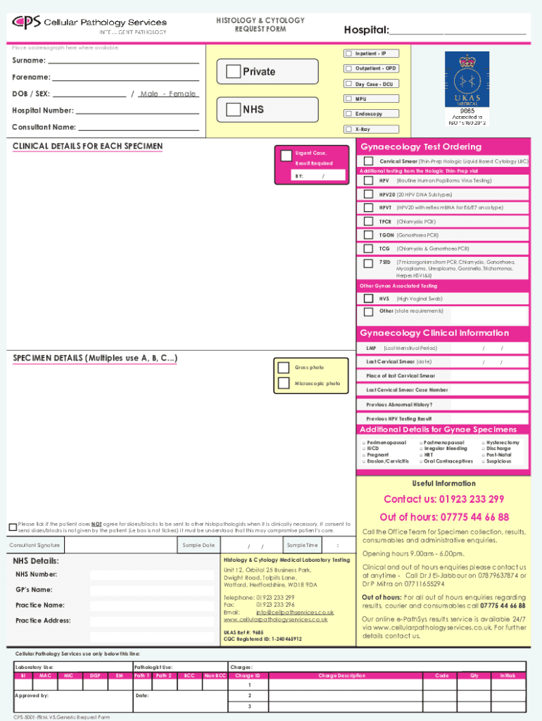 Fillable Online CPS-5001-FRM.V5.Generic Request Form Fax Email Print ...