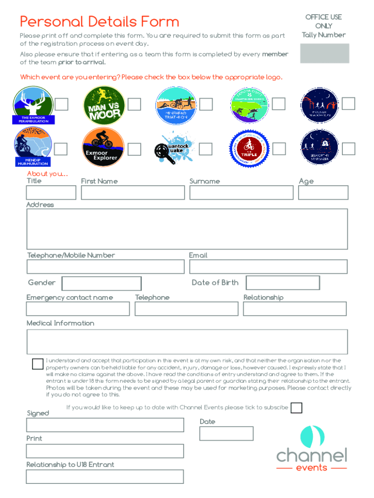 Fillable Online Personal Details Form - Fill Out and Sign Printable PDF ...