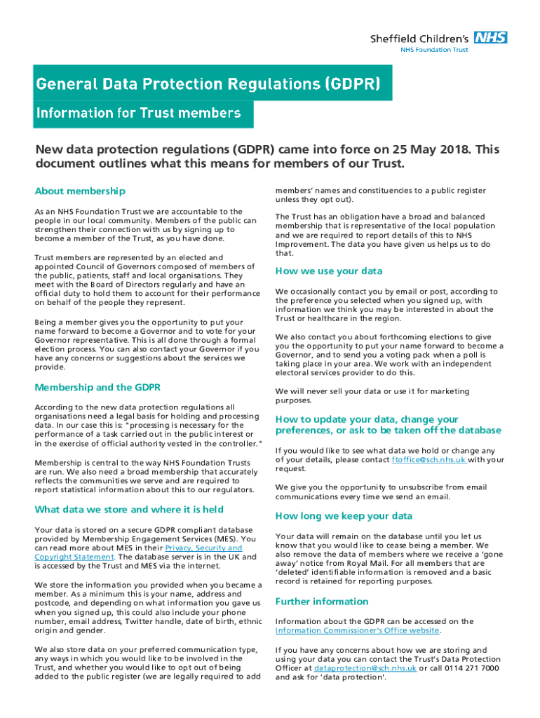 Fillable Online What is GDPR? The summary guide to GDPR compliance in ...