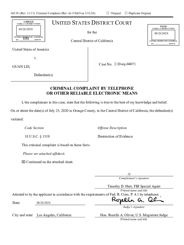 Fillable Online Complaint Cover Sheet.docx Fax Email Print - pdfFiller