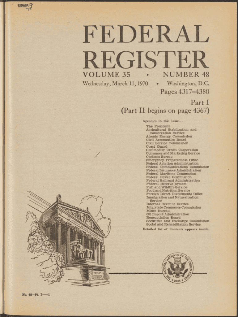 Fillable Online Federal Register :: Current Federal Register Document ...