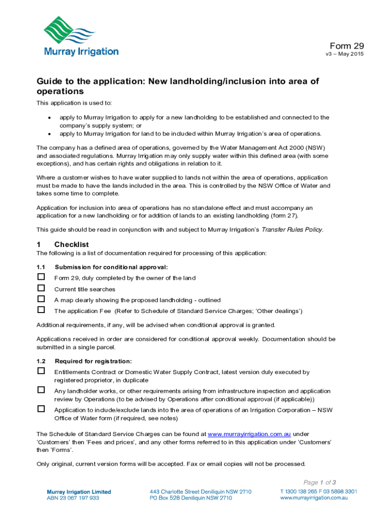 Fillable Online SHA-QF029 New Landholding Inclusion into Area form v4 2 Fax Email Print - pdfFiller