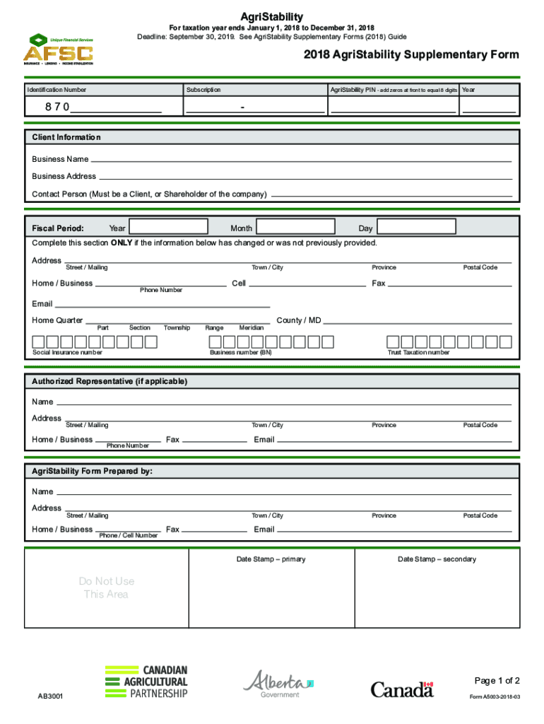 Fillable Online Fillable Online AgriStability: Fact Sheet ...