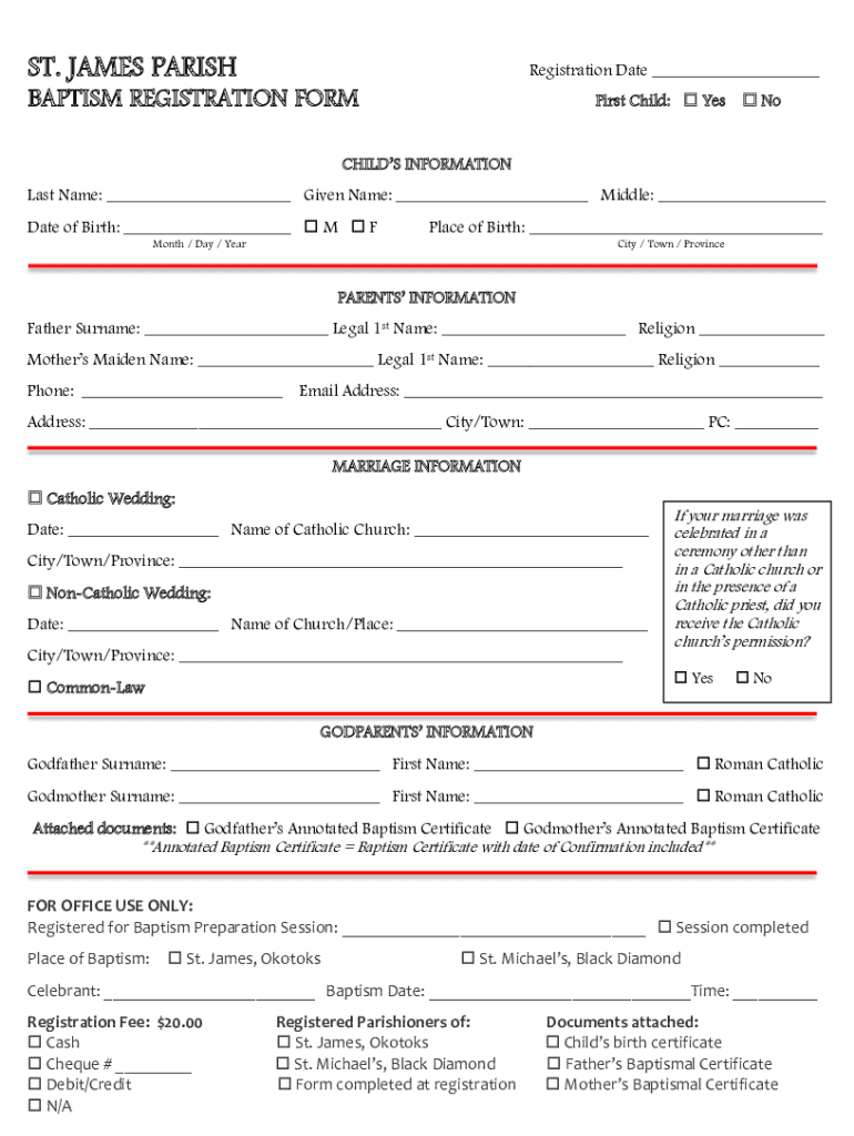 Fillable Online FAMILY CENTERED CATECHESIS (FCC) REGISTRATION PACKET ...