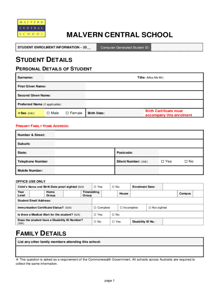 Fillable Online malvern-central vic edu Obrazac Js3100 - Fill Online, Printable, Fillable, Blank ...