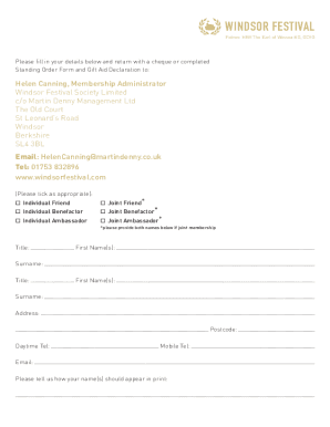 Fillable Online Please fill in your details below and return with a ...