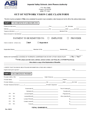 Fillable Online JPA Vision Claim Form.doc Fax Email Print - pdfFiller