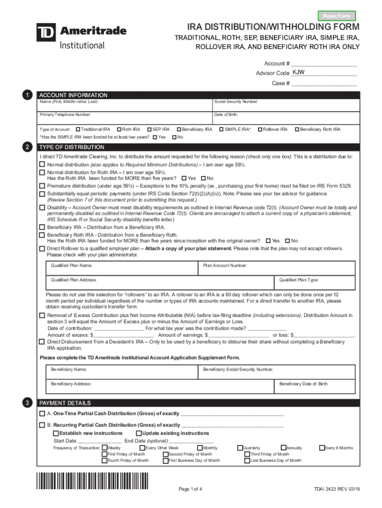 Fillable Online IRA BENEFICIARY DISTRIBUTION REQUEST FORM Fax Email Print - pdfFiller