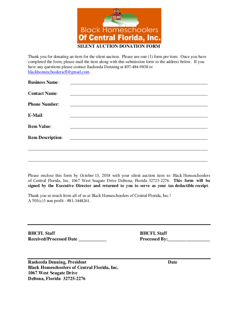 Fillable Online Silent Auction Donation Letter Template SamplesLetter ...