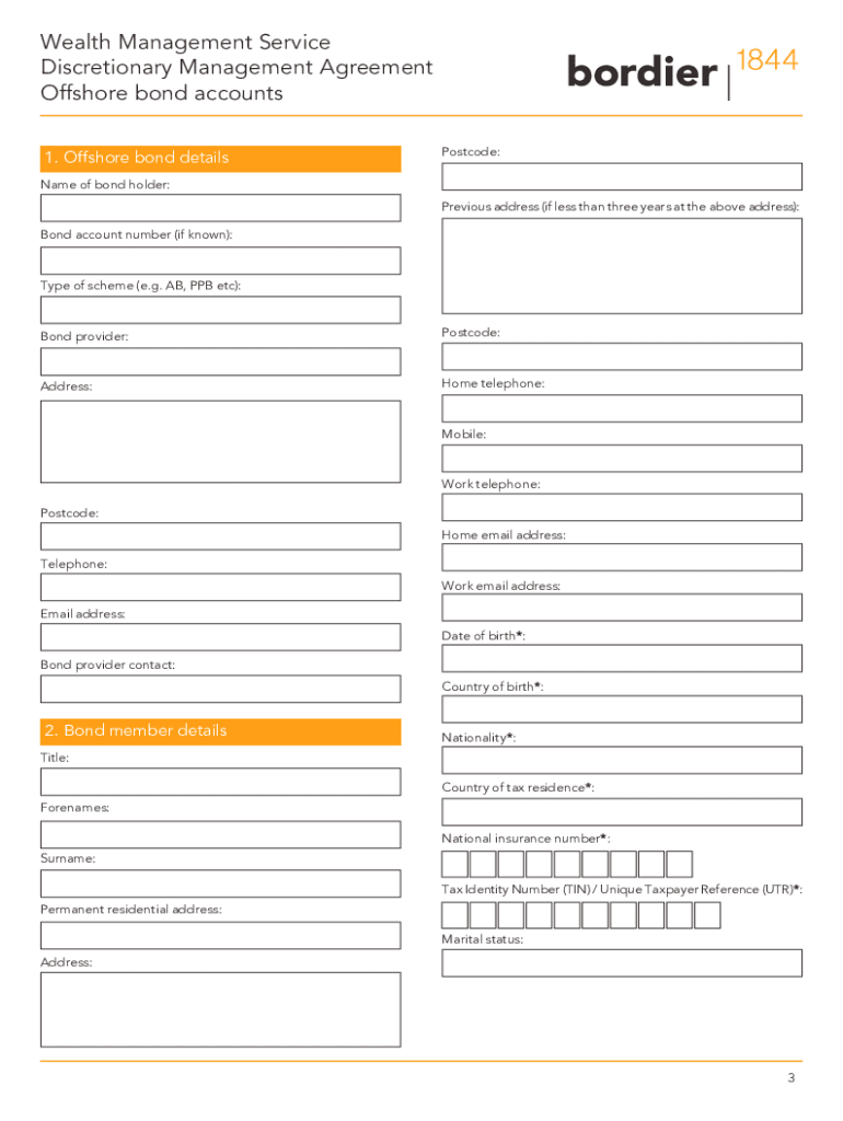 Fillable Online WEALTH MANAGEMENT SERVICES AGREEMENT Fax Email Print ...