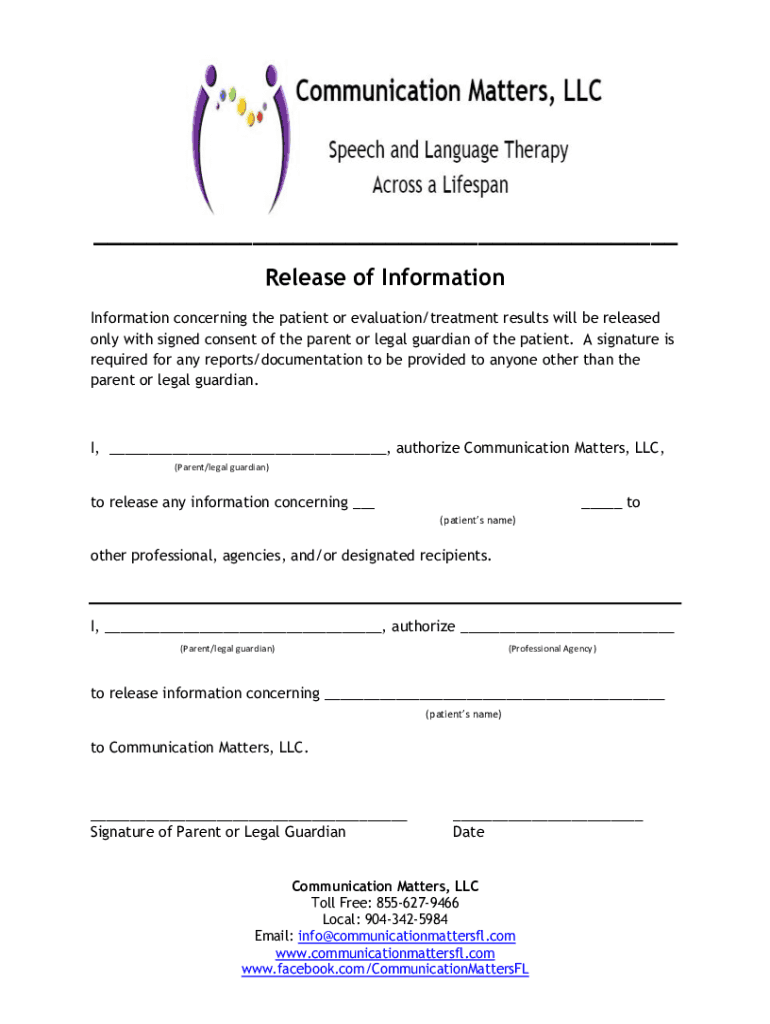Fillable Online Guidelines for Releasing Information on the Condition ...