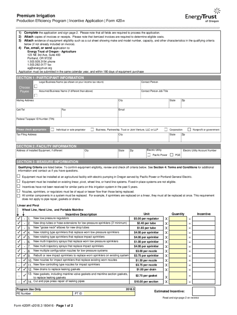 Fillable Online Premium Irrigation Fax Email Print - pdfFiller