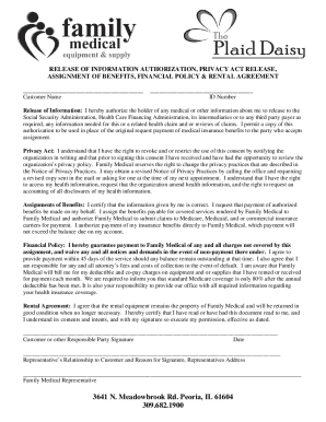 Fillable Online Proof of Representation and Consent to ReleaseCMS Fax ...