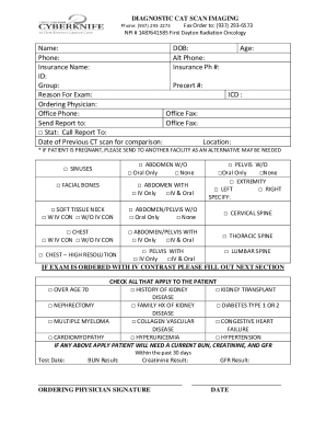Fillable Online PHYSICIAN ORDER FORM - Shields Health Care Group Fax ...