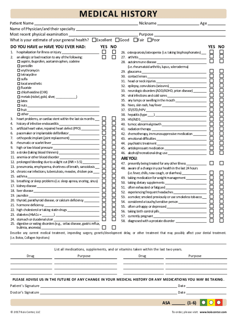 Fillable Online Medical history: Compiling your medical family tree ...