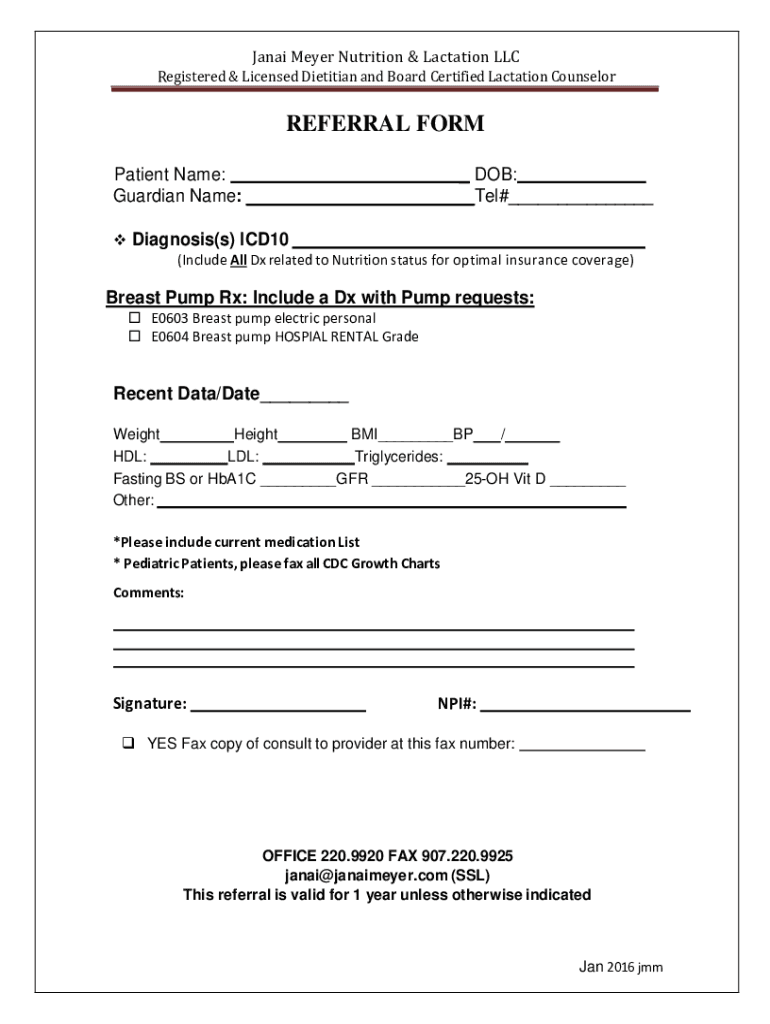 Fillable Online janai meyer Fax Email Print - pdfFiller